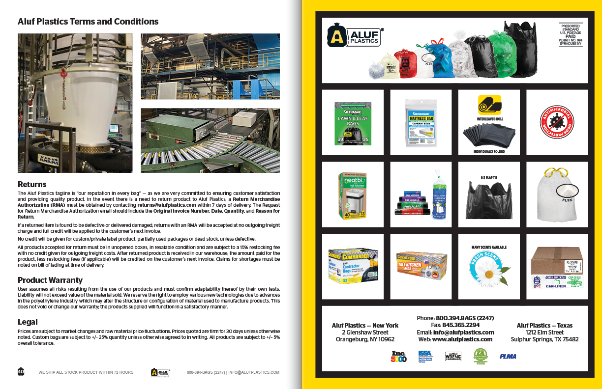 Product Catalog - Aluf Plastics